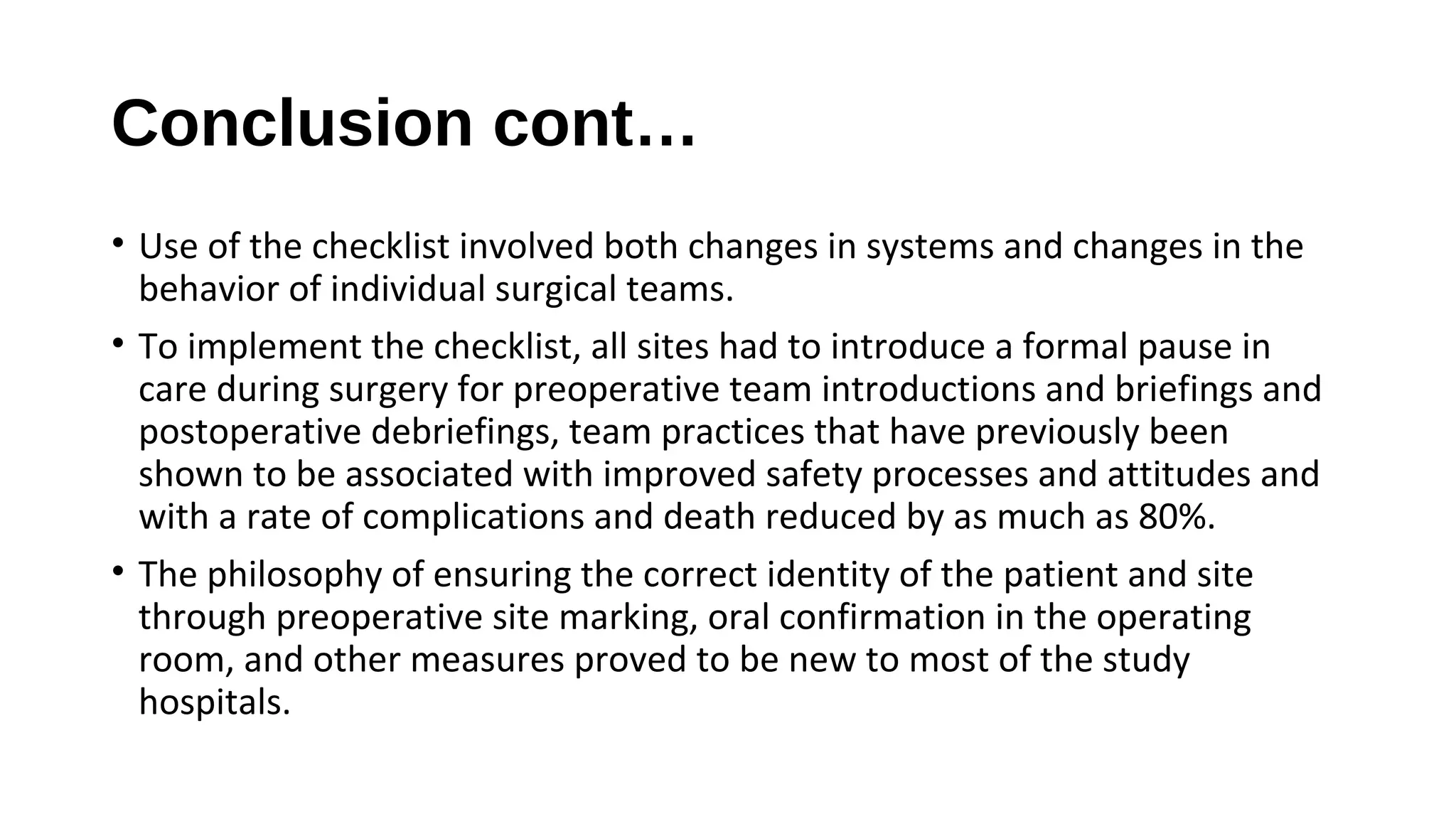 Surgical safety checklist | PPT