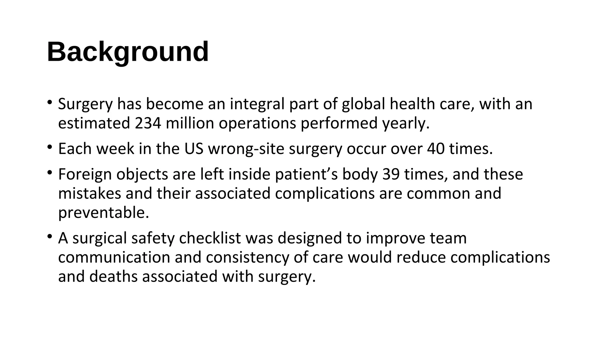 Surgical safety checklist | PPT