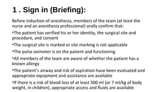 Surgical safety checklist | PPT