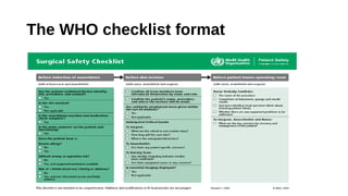 Surgical safety checklist | PPT