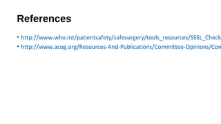 Surgical safety checklist | PPT