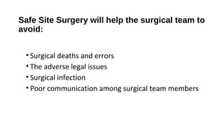 Surgical safety checklist | PPT