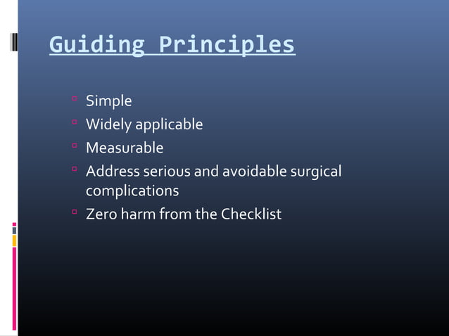 Surgical safety checklist | PPT