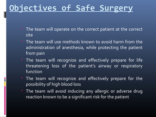 Surgical safety checklist | PPT