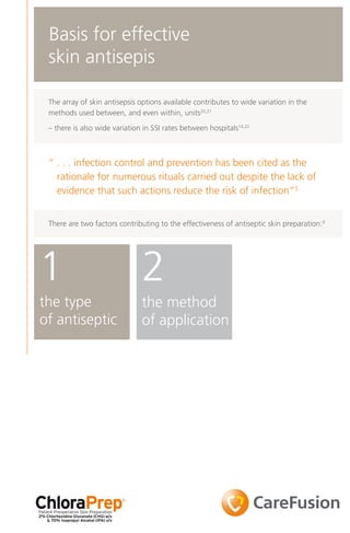 Surgical Sales Aid | ChloraPrep UK Infection Prevention & Control | PDF
