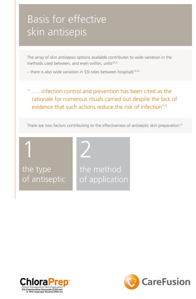 Surgical Sales Aid | ChloraPrep UK Infection Prevention & Control | PDF ...