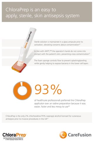 Surgical Sales Aid | ChloraPrep UK Infection Prevention & Control | PDF