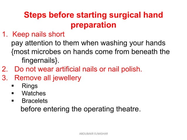 Surgical hand preparation | PDF