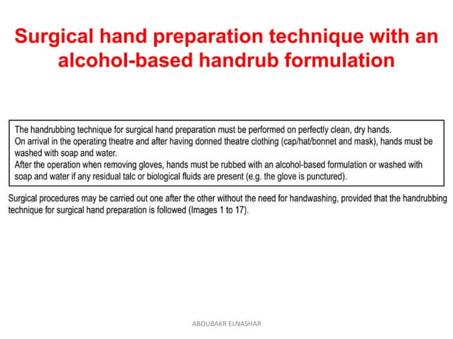 Surgical hand preparation | PDF