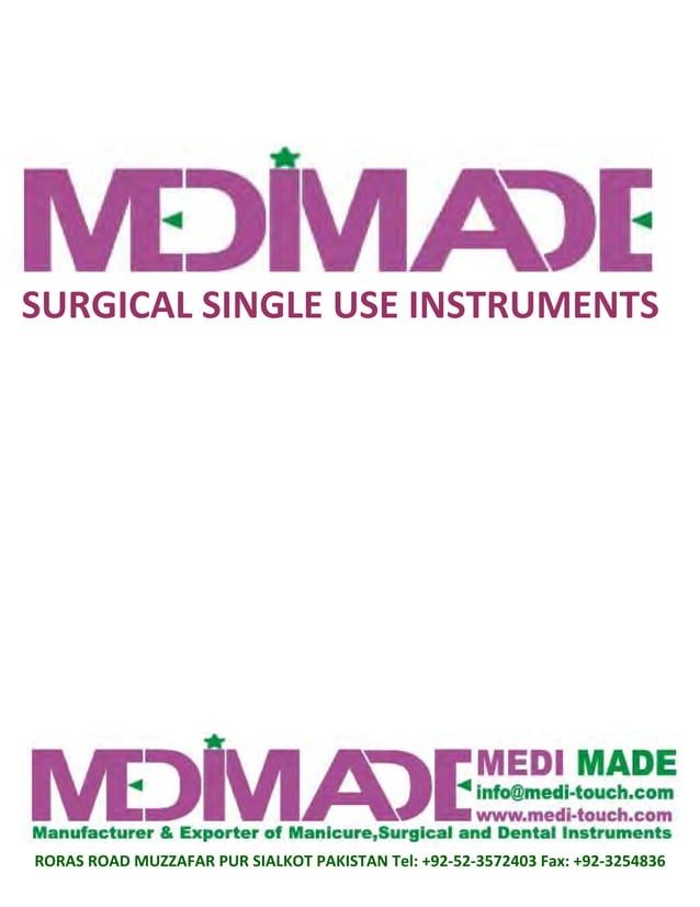 Surgical single use instruments | PDF | Needlework | Arts and Crafts