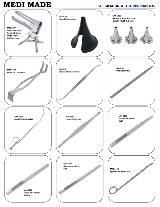 Surgical single use instruments | PDF | Needlework | Arts and Crafts