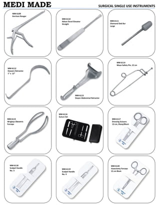 Surgical single use instruments | PDF