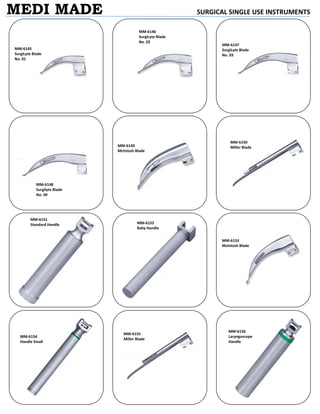 Surgical single use instruments | PDF