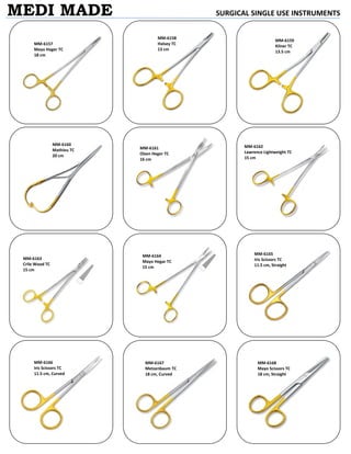 Surgical single use instruments | PDF