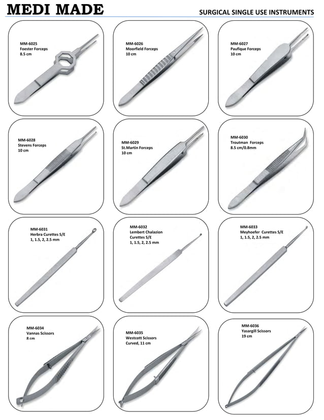 Surgical single use instruments | PDF | Needlework | Arts and Crafts