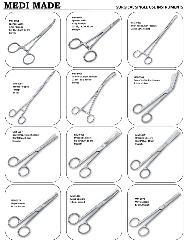 Surgical single use instruments | PDF | Needlework | Arts and Crafts