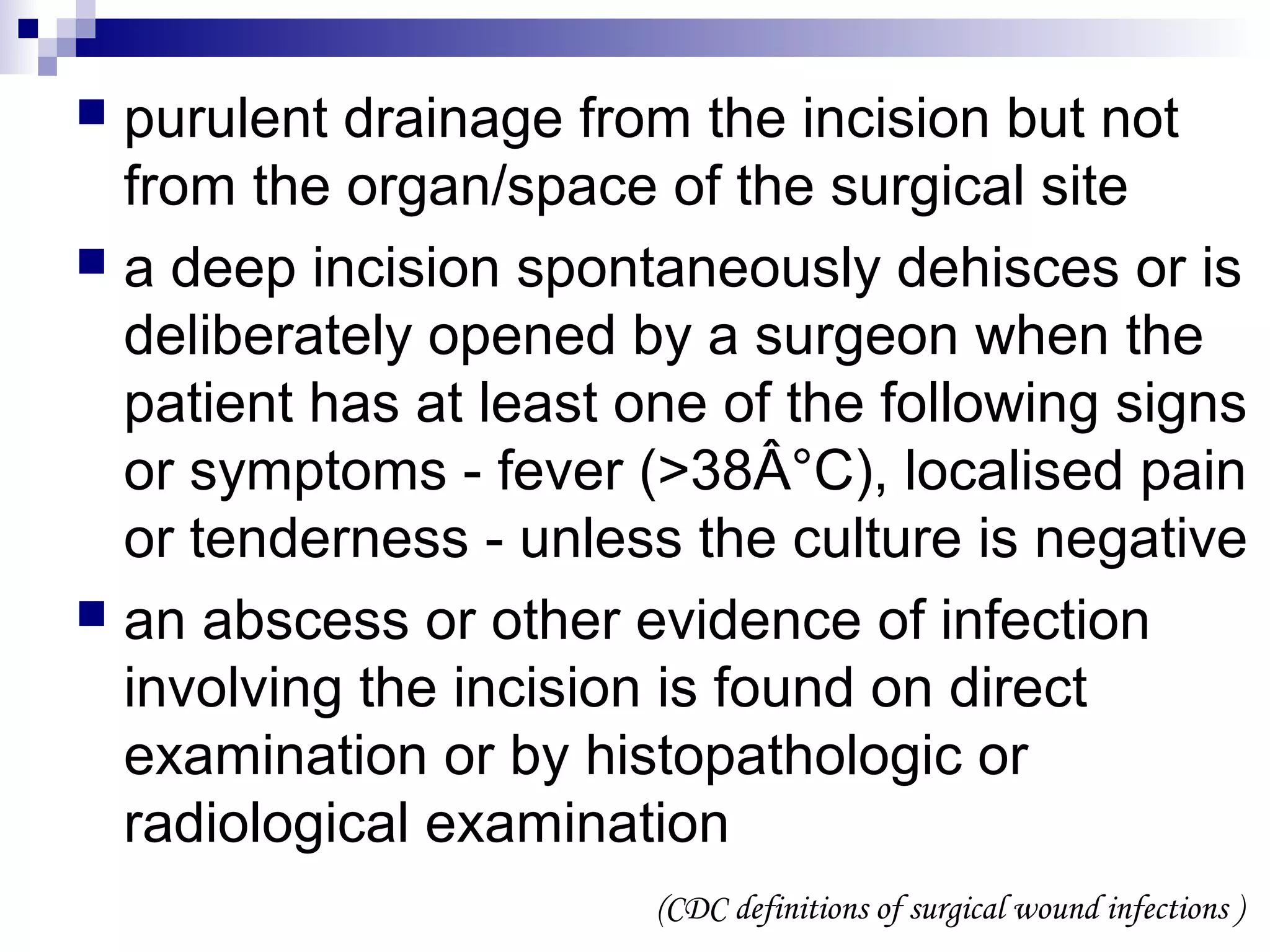 Surgical site infection | PPT