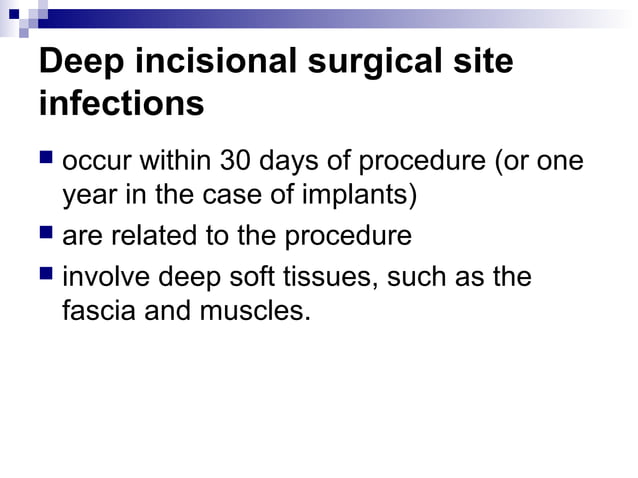 Surgical site infection | PPT | Infectious Diseases | Diseases and ...