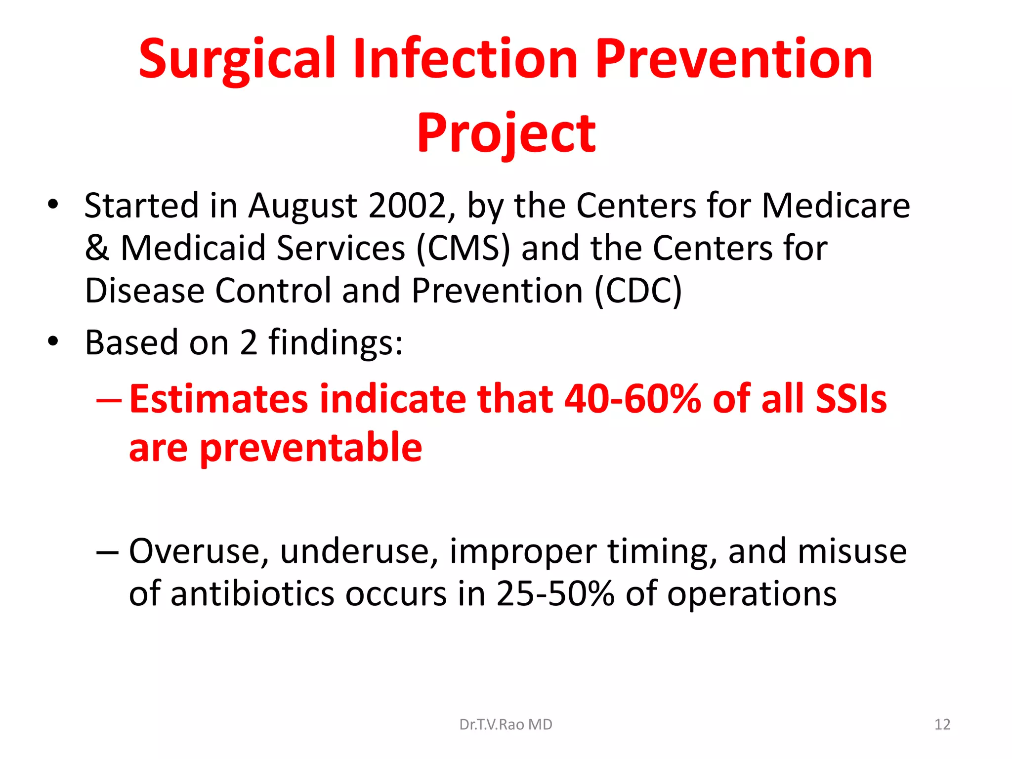 SURGICAL SITE INFECTIONS PREVENTION AND CARE | PPTX