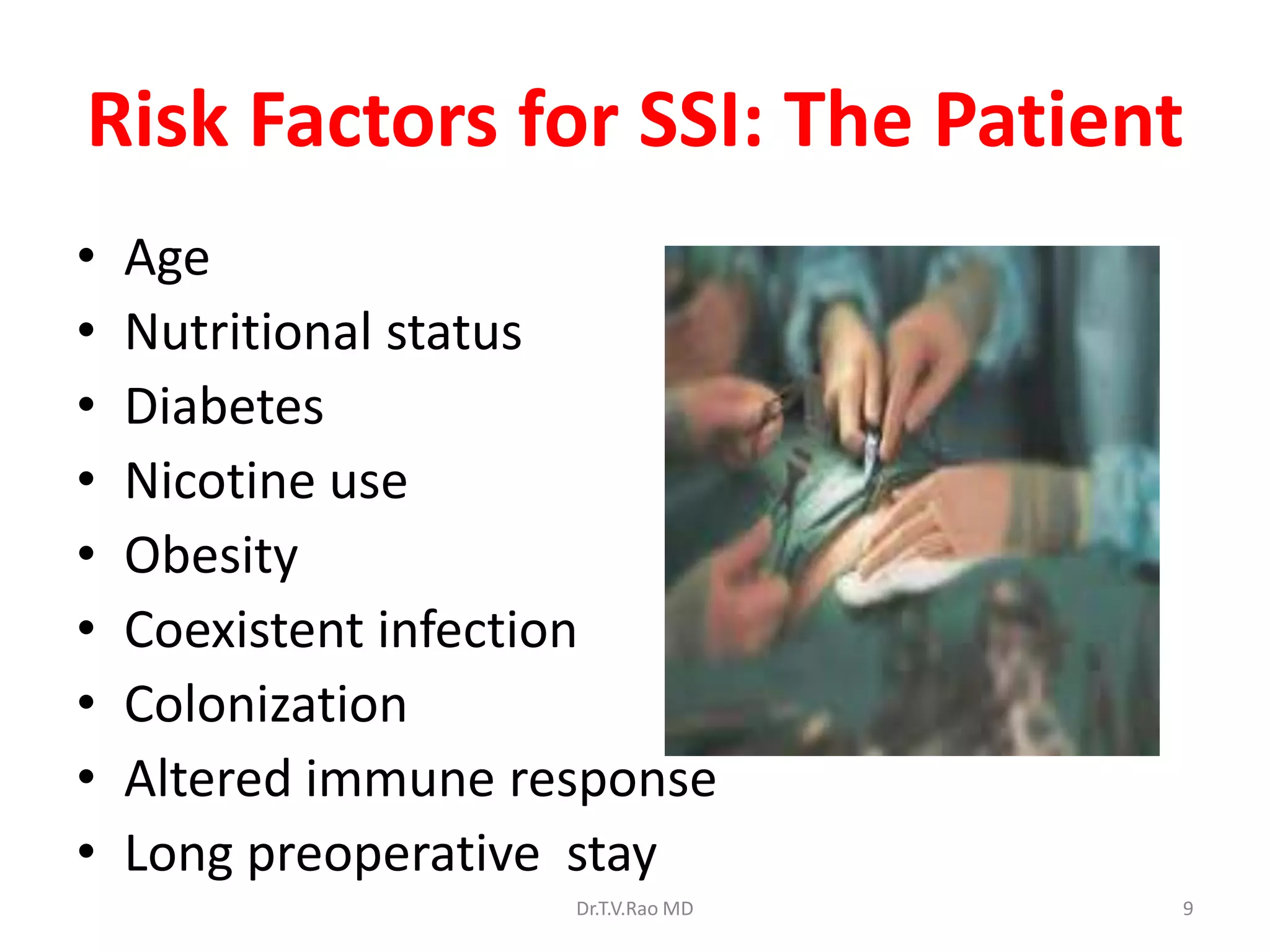 SURGICAL SITE INFECTIONS PREVENTION AND CARE | PPTX