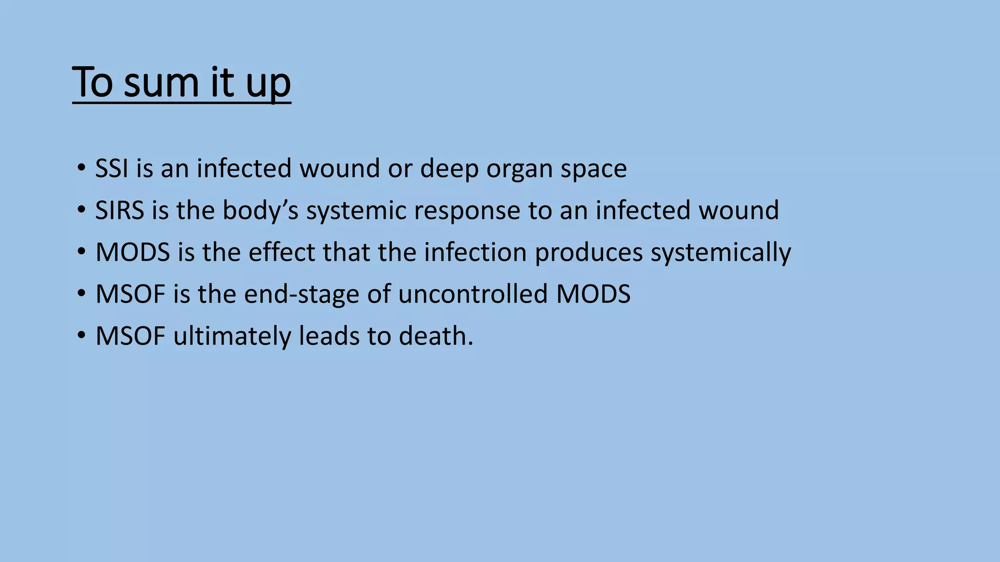 Surgical site infection | PPTX