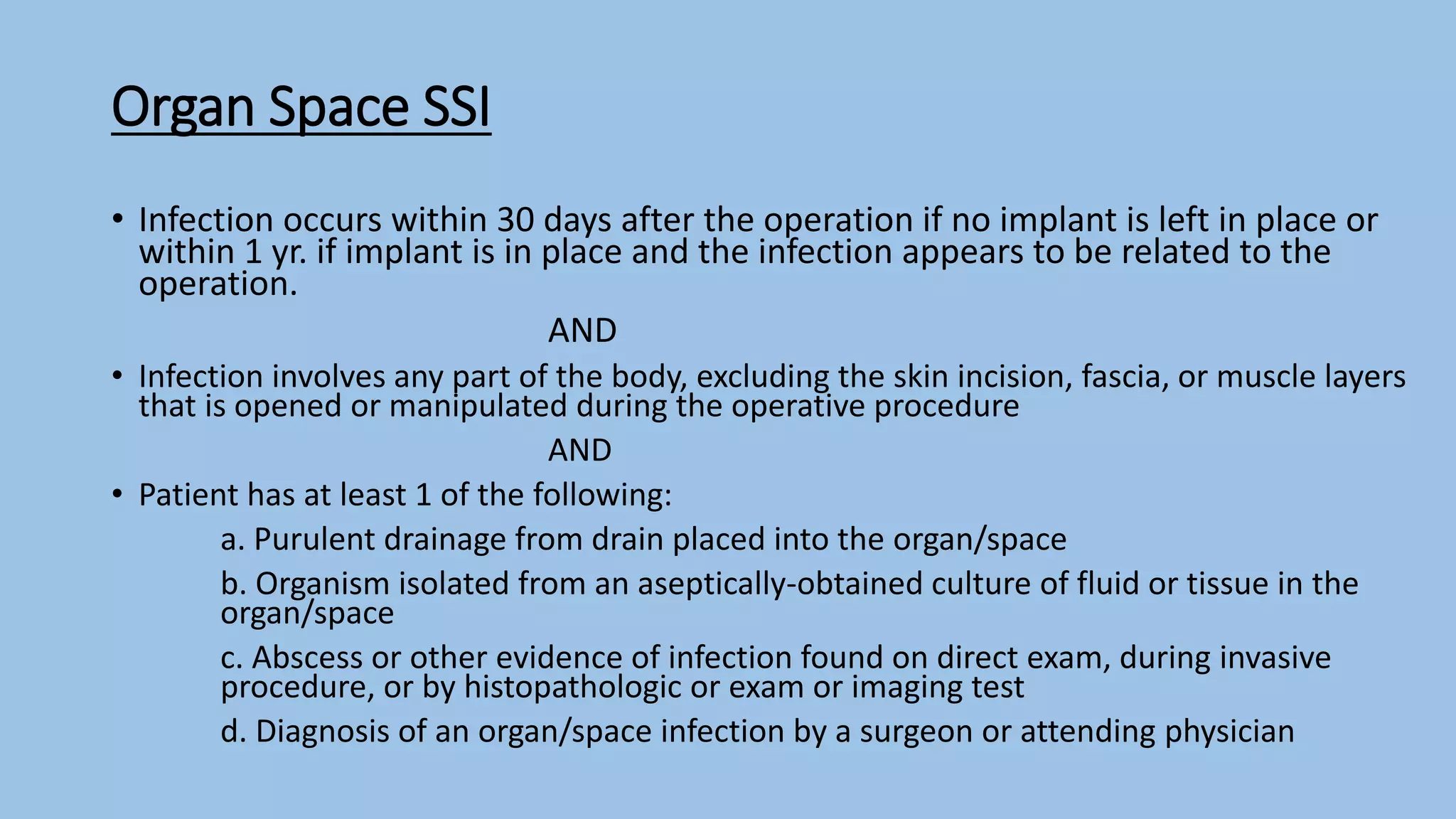 Surgical site infection | PPTX
