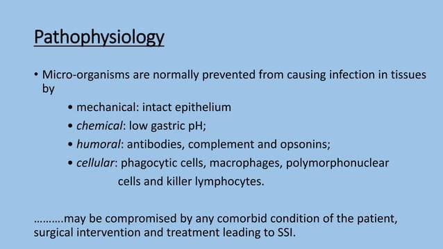 Surgical site infection | PPTX | Infectious Diseases | Diseases and ...