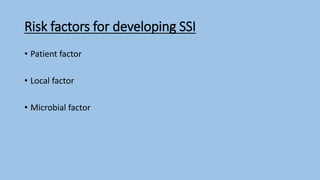 Surgical site infection | PPTX
