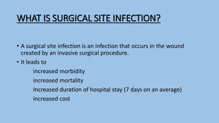 Surgical site infection | PPTX