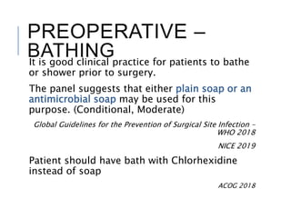 Surgical site infection - Recent Guidelines | PPTX