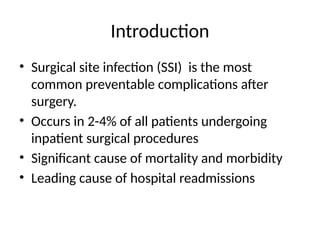 Surgical Site infection and its management updates.pptx