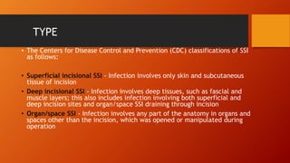 Surgical site infection revised | PPTX