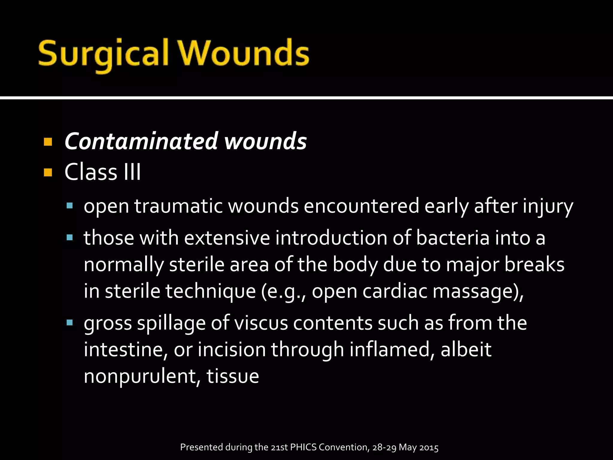 Surgical site infection 2015 | PDF