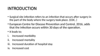 SURGICAL SITE INFECTION PRESENTATION.pptx