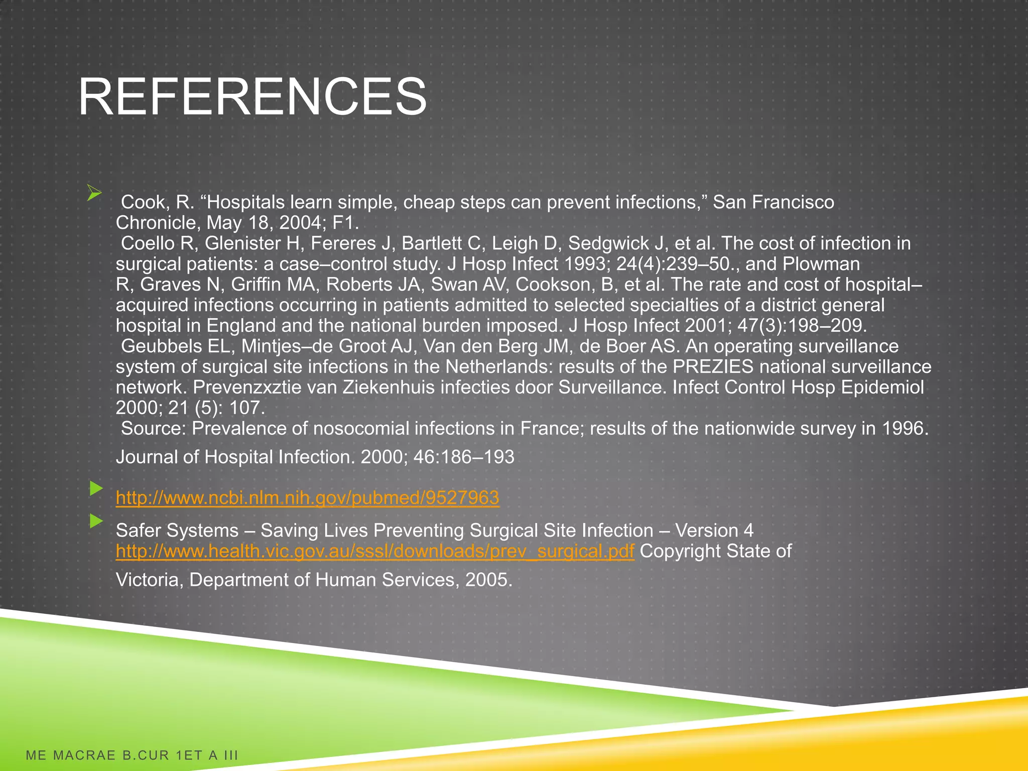 Surgical site infections | PPTX