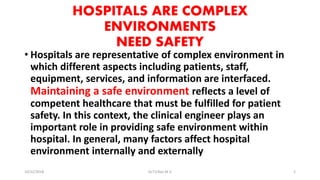 BIOSAFETY IN HOSPITAL ENVIRONMENT by Dr.T.V.Rao MD | PPTX