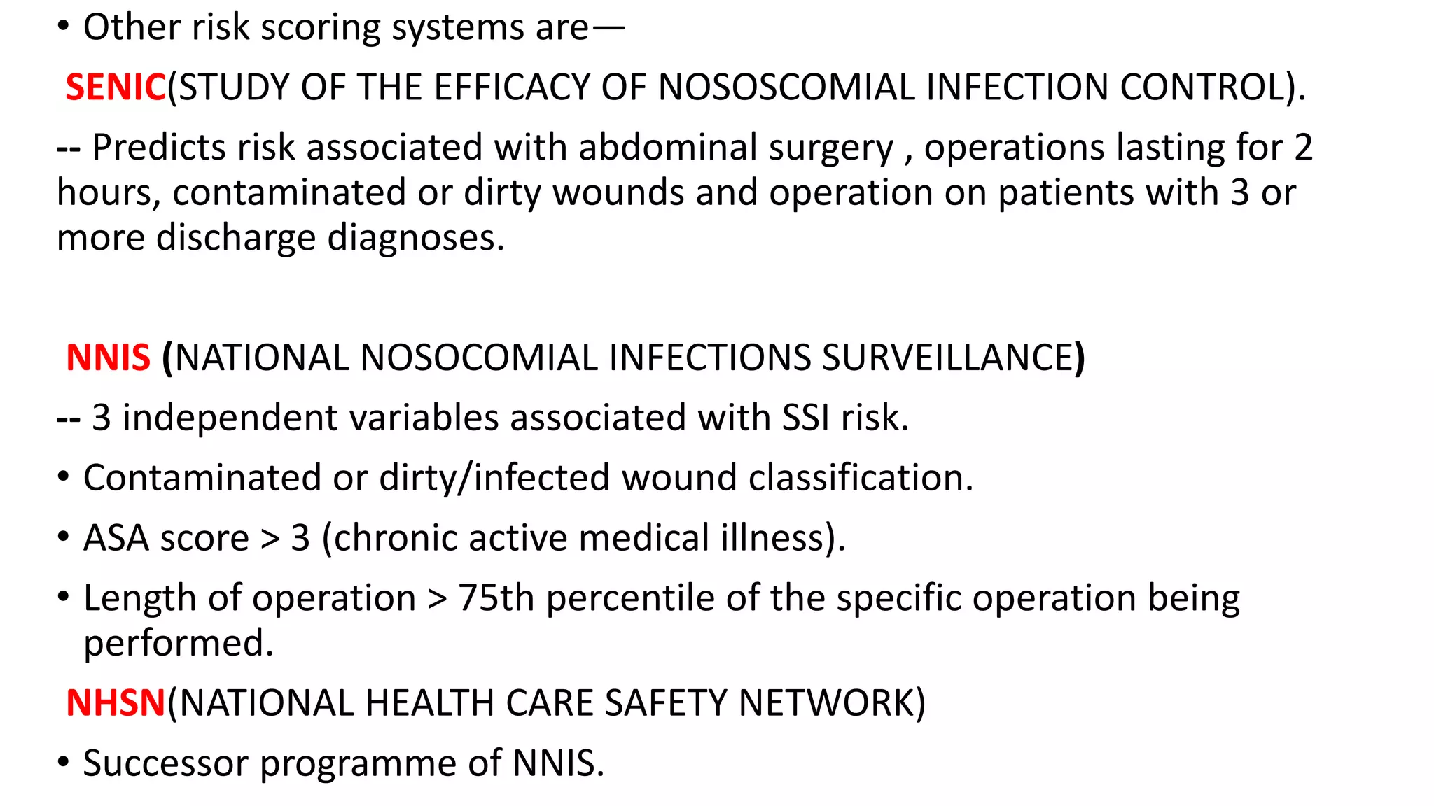 Surgical site infections | PPTX