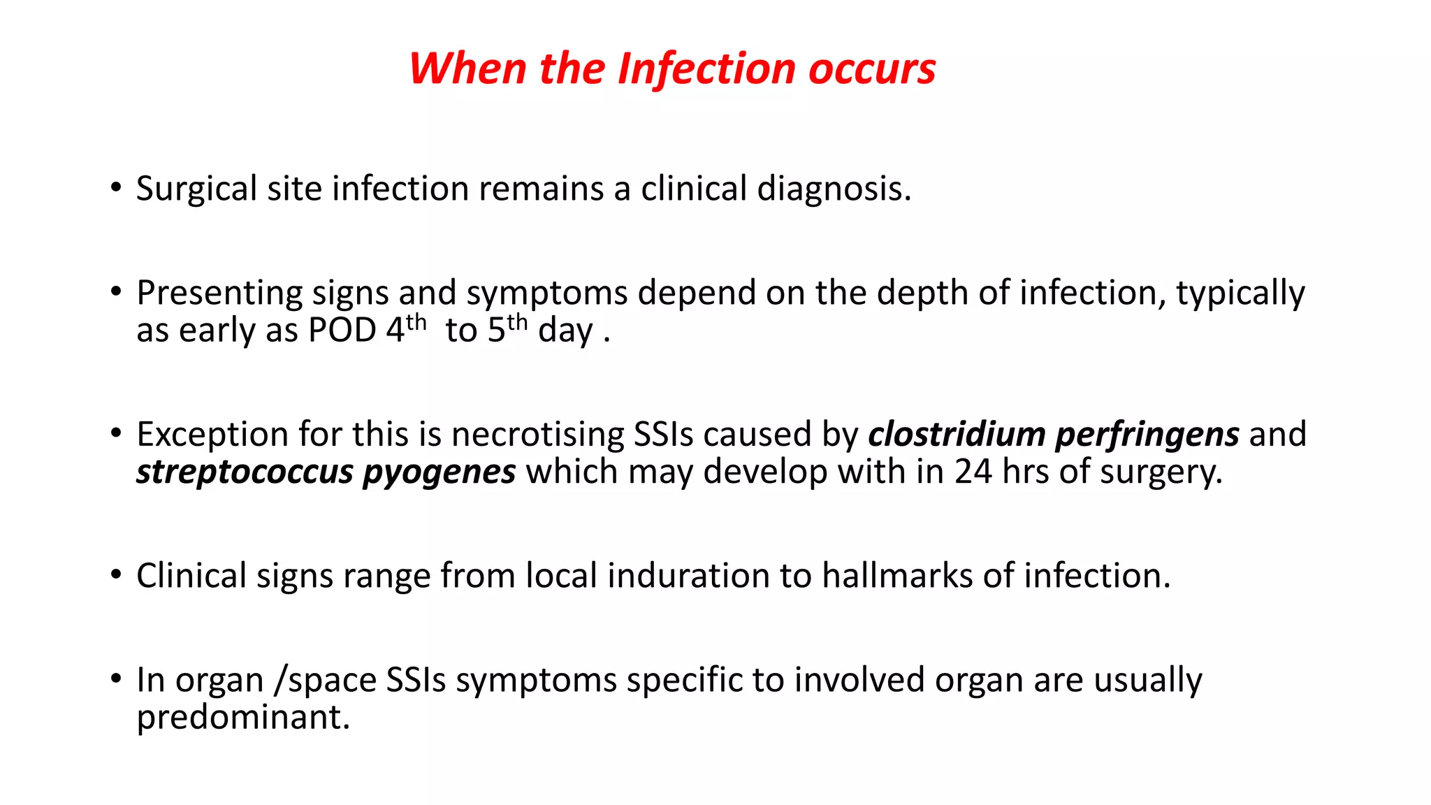 Surgical site infections | PPTX