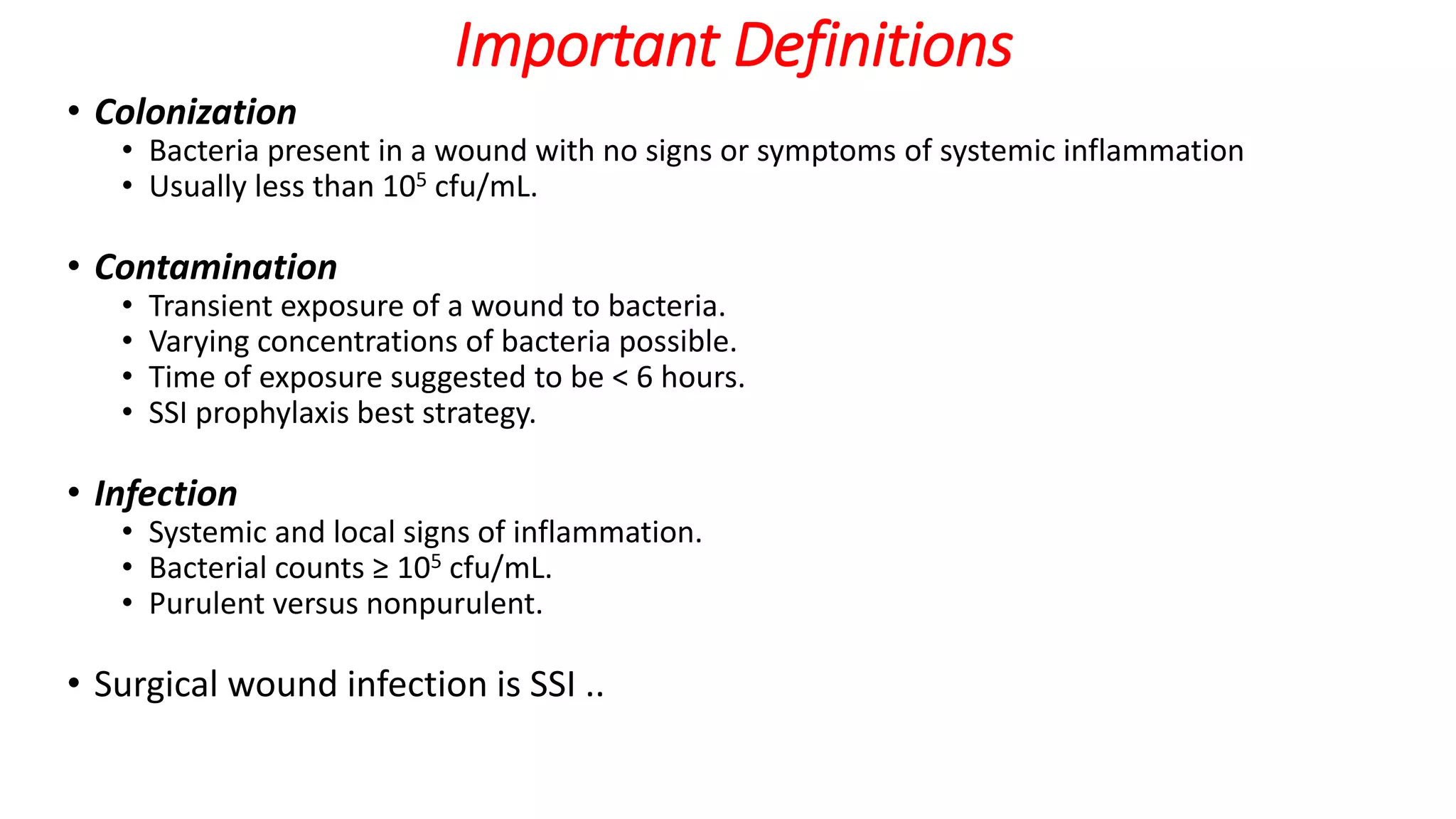 Surgical site infections | PPTX