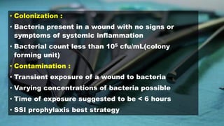Surgical site infections | PPTX
