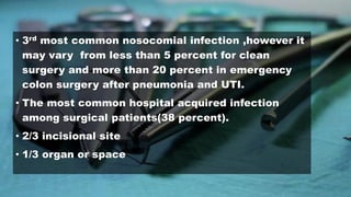 Surgical site infections | PPTX