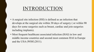Surgical site infections | PPTX