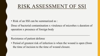 Surgical site infections | PPTX | Infectious Diseases | Diseases and ...