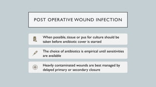 surgical site infections gangrene diabetic | PPTX