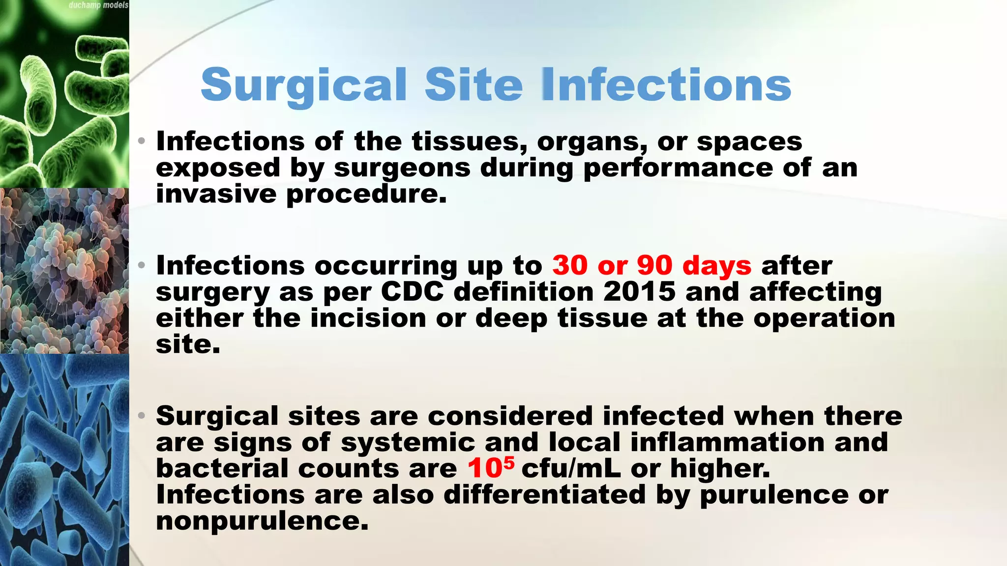 Surgical Site Infections (SSI) | PDF