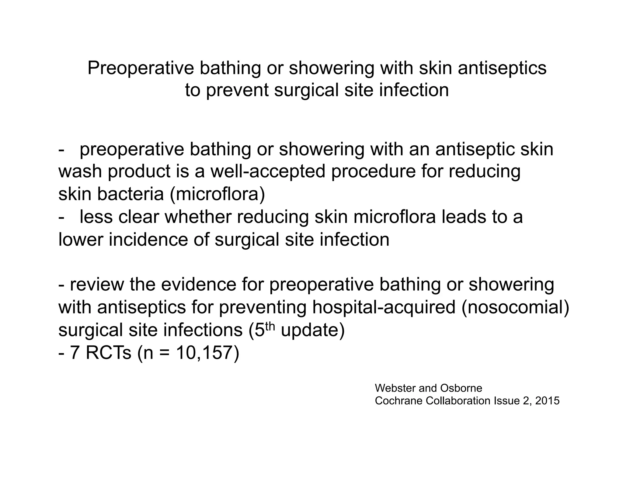 Surgical Site Infection (SSI) | PDF