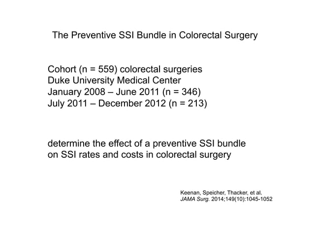 Surgical Site Infection (SSI) | PDF