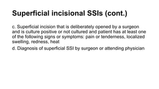 Surgical site infection (ssi) | PPTX