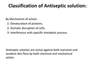 Surgical skin antiseptics | PPT