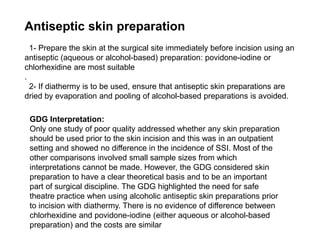 Surgical skin antiseptics | PPT